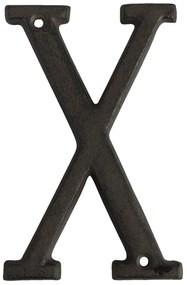 Nástěnné kovové písmeno X - 13 cm