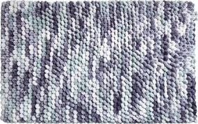 LineaDue PUNTO - Koupelnová předložka stříbrná šedá Rozměr: 60x100 cm