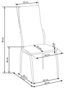 Jídelní židle Morgan / krémová