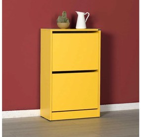 Adore Furniture | Botník 84x51 cm žlutá | AD0121