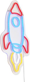 Neonová nástěnná lampa vícebarevná vč. LED - Rocket