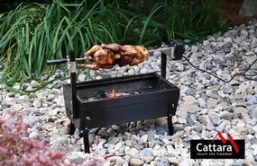Cattara Gril BARBECUE 60cm s motorem 230V / Rošt: 56 x 30 cm