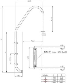 Planet Pool 08133 Bazénové schůdky Široké 4 stupně 150 cm