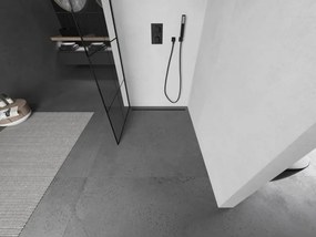 Mexen Kioto sprchová stěna Walk-in 80 x 200 cm, černá mřížka 8 mm, černá - 800-080-101-70-77