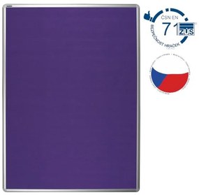 Textilní nástěnka EkoTAB 75 x 100 cm - fialová