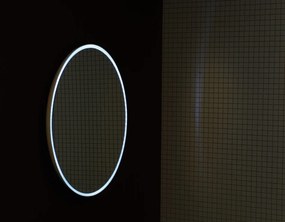 Sapho, FLOAT LED podsvícené zrcadlo, průměr 740mm, bílá, 22574