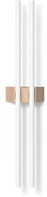 Designové dřevěné svítidlo Minimism Double Dekor: Přírodní dubové dřevo, Výška: 1000 mm