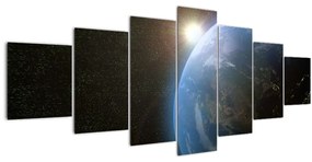 Obraz země z vesmíru (210x100 cm)