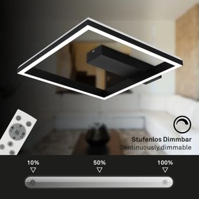 Brilo - LED RGBW Stmívatelný přisazený lustr FRAME LED/18W/230V 2700-6500K+ DO