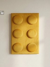 Sinsay - Sametový čalouněný panel ve tvaru kostky - žlutá