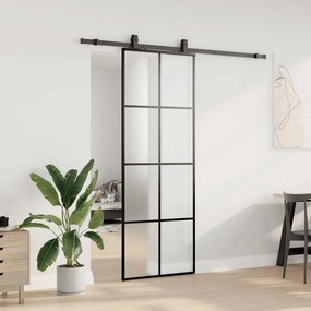 Posuvné dveře se sadou kování černé 76x205 cm ESG Glass 3375863