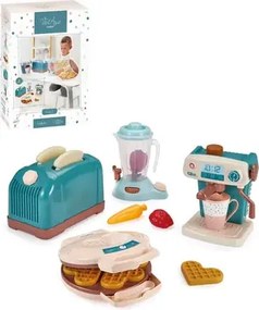 ECOIFFIER Snídaňový set 4 v 1 / Toustovač, mixér, kávovar, vaflovač /