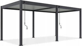 Zahradní pergola z hliníku pro zahradu Elegance 3x6 Gutroof antracit