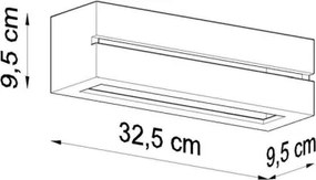 Nástěnné keramické svítidlo SOLLUX Vega line E27 1x60W bez zdroje SL.0231 bílá