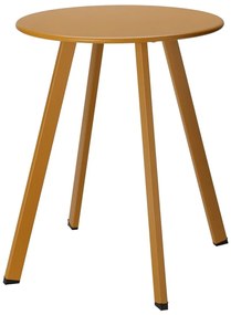 ProGarden Koncový stolek 40 x 49 cm matně hořčicově žlutý - Default Title