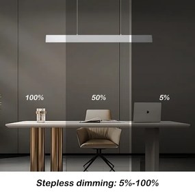 Brilagi - LED Stmív. lustr na lanku SLIMLINE LED/40W/230V 3000-6000K bílá + DO
