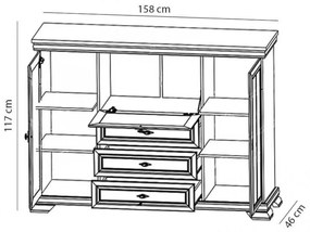 KORA a | komoda KK6P | 158 cm | andersen