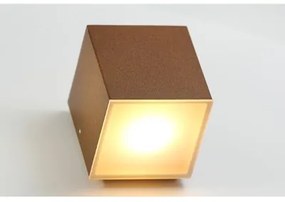 Nástěnné LED svítidlo Mivvy PLAN IP65 60 x 65 x 67 mm - měď, 3000 K, 300 lm