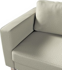 Potah na pohovku IKEA  Karlstad 3-místná, nerozkládací, krátký barva béžová látka pletený vzor