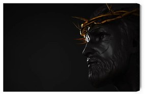Obraz Kristus Se Zlatou Trnovou Korunou Nedostatek Nedostatek Přírodní plátno 30x20