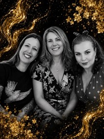 Foto obraz z vlastní fotky na plátno – Luxusní Glamour Gold styl se zlatými prvky