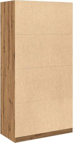 Šatní skříň dub artisan 100 x 50 x 200 cm kompozitní dřevo 3307773