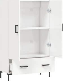 vidaXL Skříň highboard 69,5 x 31 x 115 cm kompozitní dřevo [828238] Barva: Černá