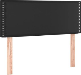 Box spring postel s matrací černá 90x190 cm umělá kůže 3141035