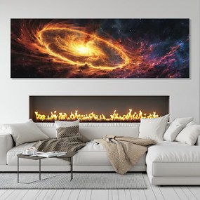 Obraz na plátně - Galaxie Neufier FeelHappy.cz Velikost obrazu: 120 x 40 cm