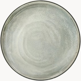 Sada porcelánových mělkých talířů Raku, 3 díly