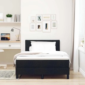 Postel s boxspringem s polštářem Černý 120 x 200 cm textil 3338757