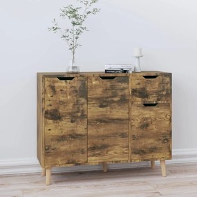 Příborník kouřový dub 90 x 30 x 72 cm kompozitní dřevo 326821