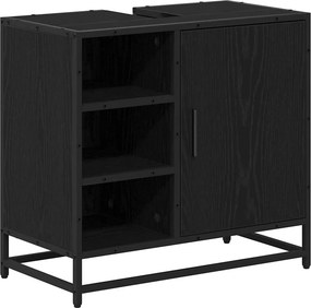 Sada koupelnového nábytku 2 ks Černý dub 65 x 33 x 60 cm 3402404
