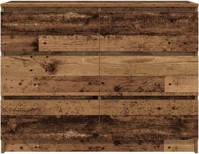Příborník starého dřeva 100x35x76 cm Dřevěná konstrukce 3328505