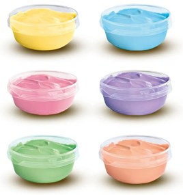 SES CREATIVE Barvy pastelové prstové baby set 6x 45ml v kelímku 00397