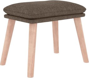 Podnožka taupe 45 x 29,5 x 35 cm textil 341433