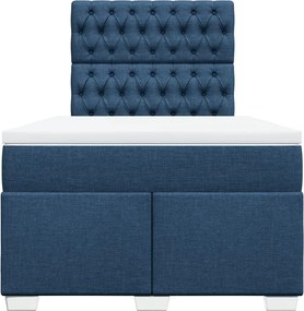 Box spring postel s matrací modrá 120x200 cm textil 3292768