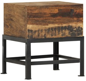 Stolička Eliott - masivní recyklované dřevo | 35x35x40 cm