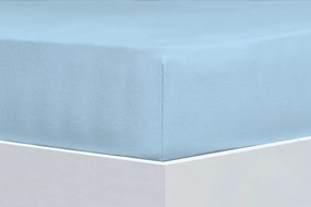 Prostěradlo Florella Fein Jersey 55 Hellblau, 120x200 cm