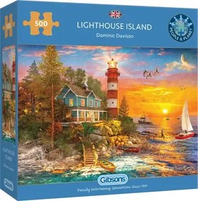 GIBSONS Puzzle Maják na ostrově / 500 dílků