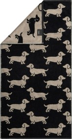 XXXLutz OSUŠKA DO SPRCHY, 80/150 cm, černá, béžová Cawoe - Osušky - 003367069402