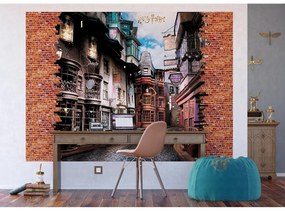 Dětská fototapeta Harry Potter Diagon Alley 252 x 182 cm, 4 díly