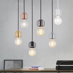 Toolight - Stropní lampa závěsná 1xE27 APP591-1CP, černá, OSW-09887