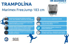 Marimex | Trampolína Marimex FreeJump 183 cm + ochranná síť a kotvicí sada ZDARMA | 19000106