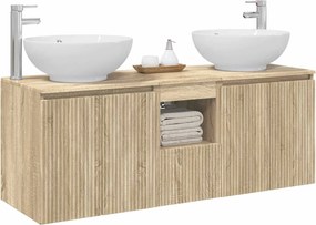 Sada koupelnových skříněk 3 ks Dub sonoma 49,5 x 44,5 x 65 cm 3405699
