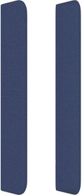 Čelo postele typu ušák modré 93x16x118/128 cm textil 3119708