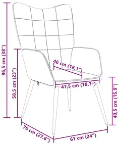 vidaXL Marketos Relaxační židle hnědá textil