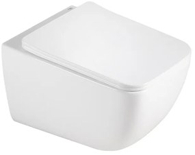 BPS-koupelny Závěsná WC mísa se SoftClose sedátkem HYD-6836, bílá