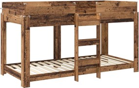 Patrová postel pro děti Staré dřevo 90 x 200 cm 3410521