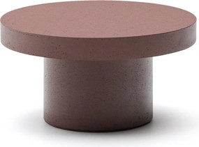 Betonový kulatý zahradní konferenční stolek ø 90 cm Aiguablava – Kave Home